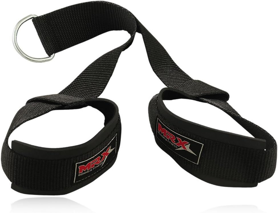 MRX Ab Crunch Gym Tricep Straps Cable Pull Down Abdominal Chinning Bar ...