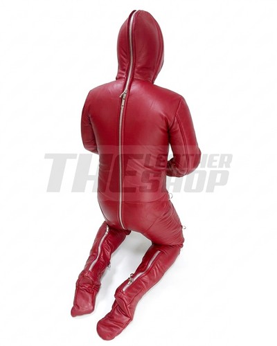 Padded Leather Catsuit Body Suit Full Body Restraint Bondage Suit ...
