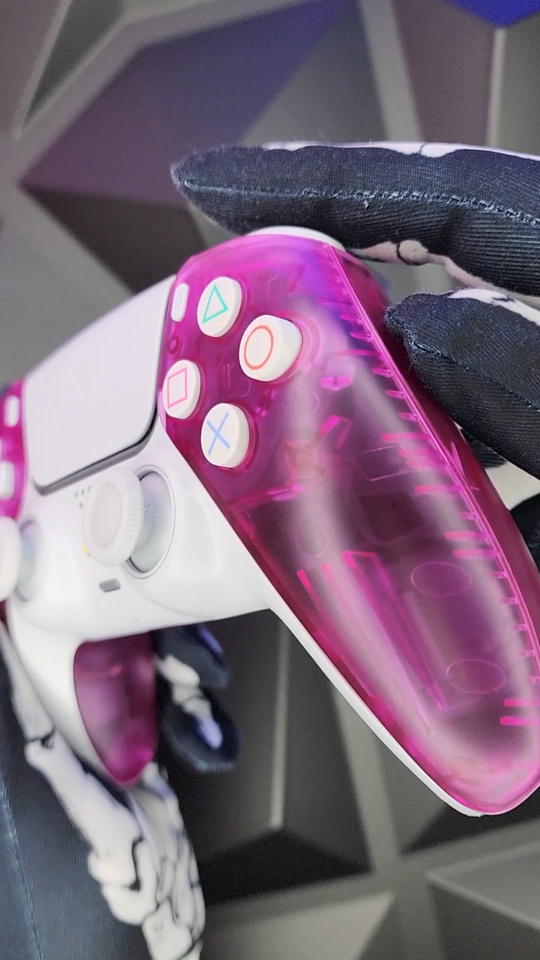 Crystal Orchid PS5 Controller Killscreen Clear Purple Pro DualSense ...