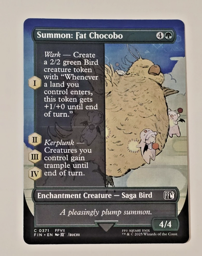 Magic The Gathering Final Fantasy Summon Fat Chocobo Borderless | eBay