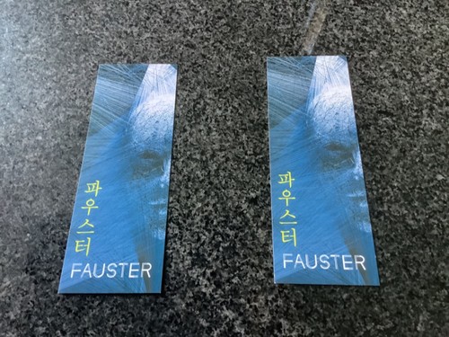 2x Goethes Faust auf koreanisch ⭐️Lesezeichen⭐️ Buch Trenner⭐️ NEU⭐️ ...
