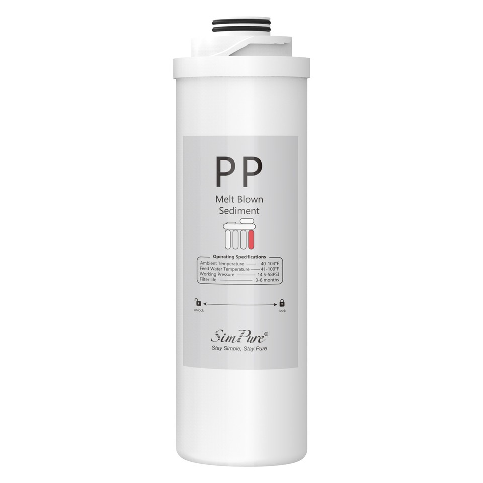 SimPure WP2-400GPD 8 Stage Alkaline Reverse Osmosis System Extra Water ...