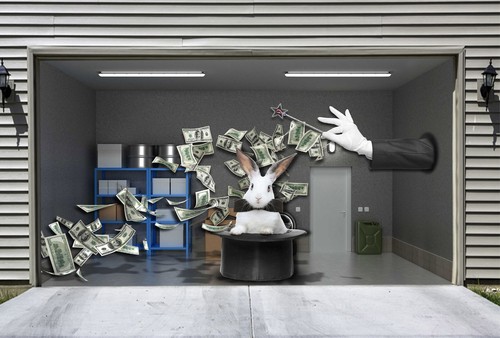 3D Magic Rabbit O482 Garage Door Murals Wall Print Decal Wall AU Eve ...