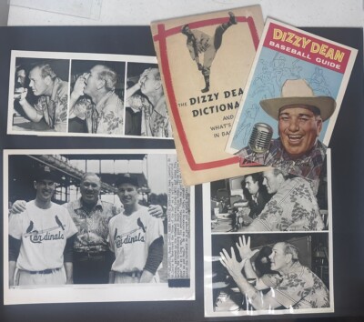 Lot of 5 1943 DIZZY DEAN DICTIONARY Photos Baseball Guide St Louis ...