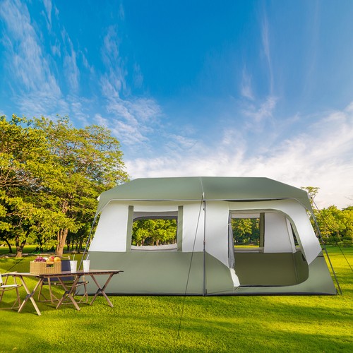8 Person Waterproof Camping Tent with Rainfly Wind Resistant Carry Bag ...