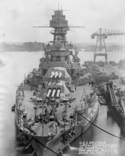 WW2 WWII Photo USS Arizona BB-39 in 1931 US Navy World War Two Pearl ...