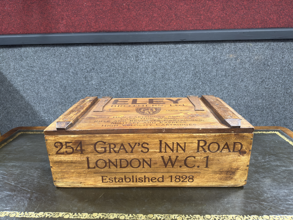 Vintage Eley Wooden Cartridge Box | eBay UK