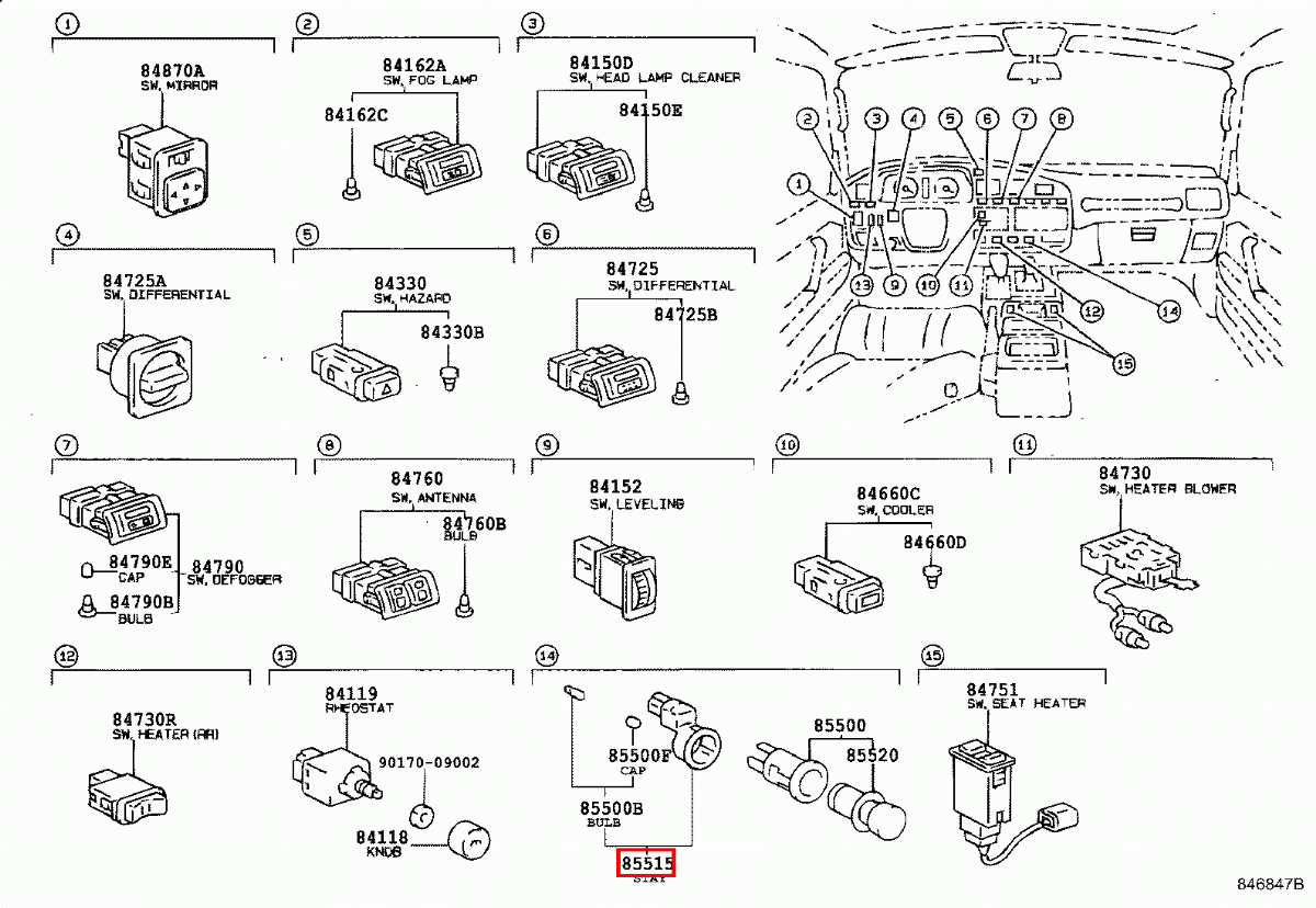 Genuine LandCruiser HZJ81 HZJ80 HDJ81 HDJ80 FZJ80 Cigarette Lighter ...