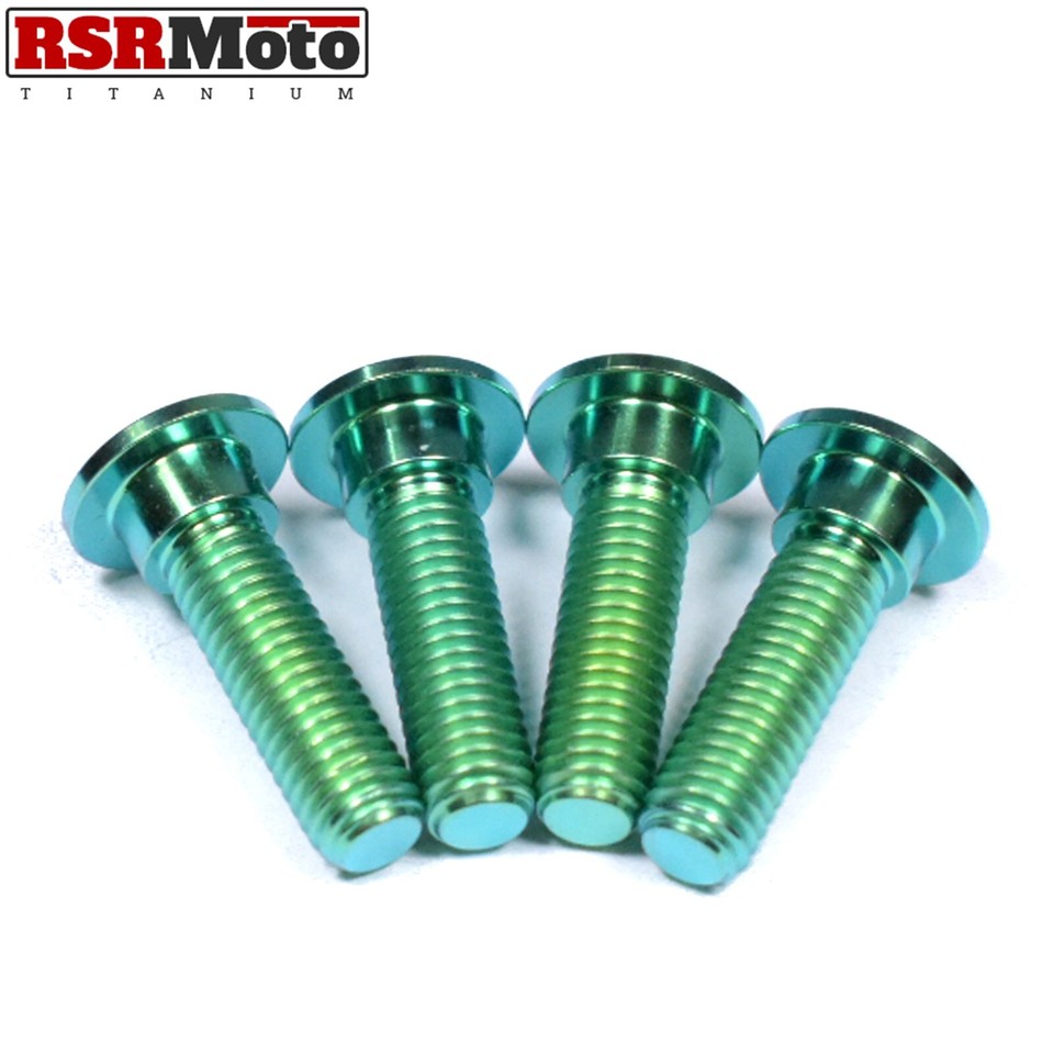 Kawasaki ZX6R ZX6RR (600 & 636) Titanium Rear Brake Disc Rotor Bolts ...
