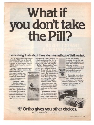 vintage 1970s magazine ad CONCEPTROL Birth Control Cream family ...