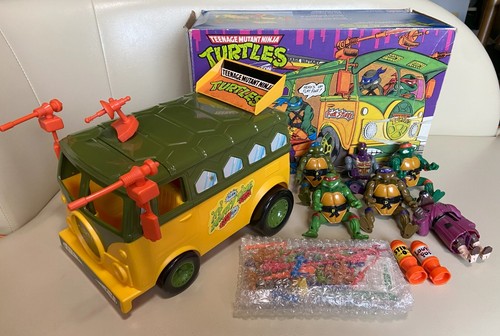 Playmates Toys Teenage Mutant Ninja Turtles Turtle Party Wagon 1989 W ...