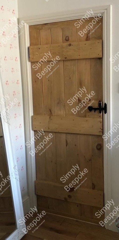 RUSTIC ~ PLANK ~ SOLID PINE ~ COTTAGE STYLE DOORS 30mm MADE TO ORDER ...
