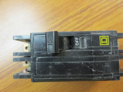 * SQUARE D 15 AMP 2 POLE CIRCUIT BREAKER QOU215 QOU ....... VS-231 A | eBay