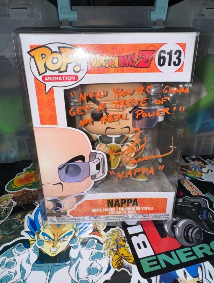 Funko Pop! Vinyl: Dragon Ball Z Nappa #613 Figure Autographed By Phil ...