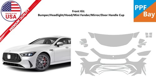 For Mercedes Bez AMG GT 53 2024-2025 Front Paint Protection Film PreCut ...