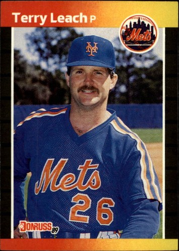 1989 Donruss New York Mets Baseball Card #502 Terry Leach | eBay