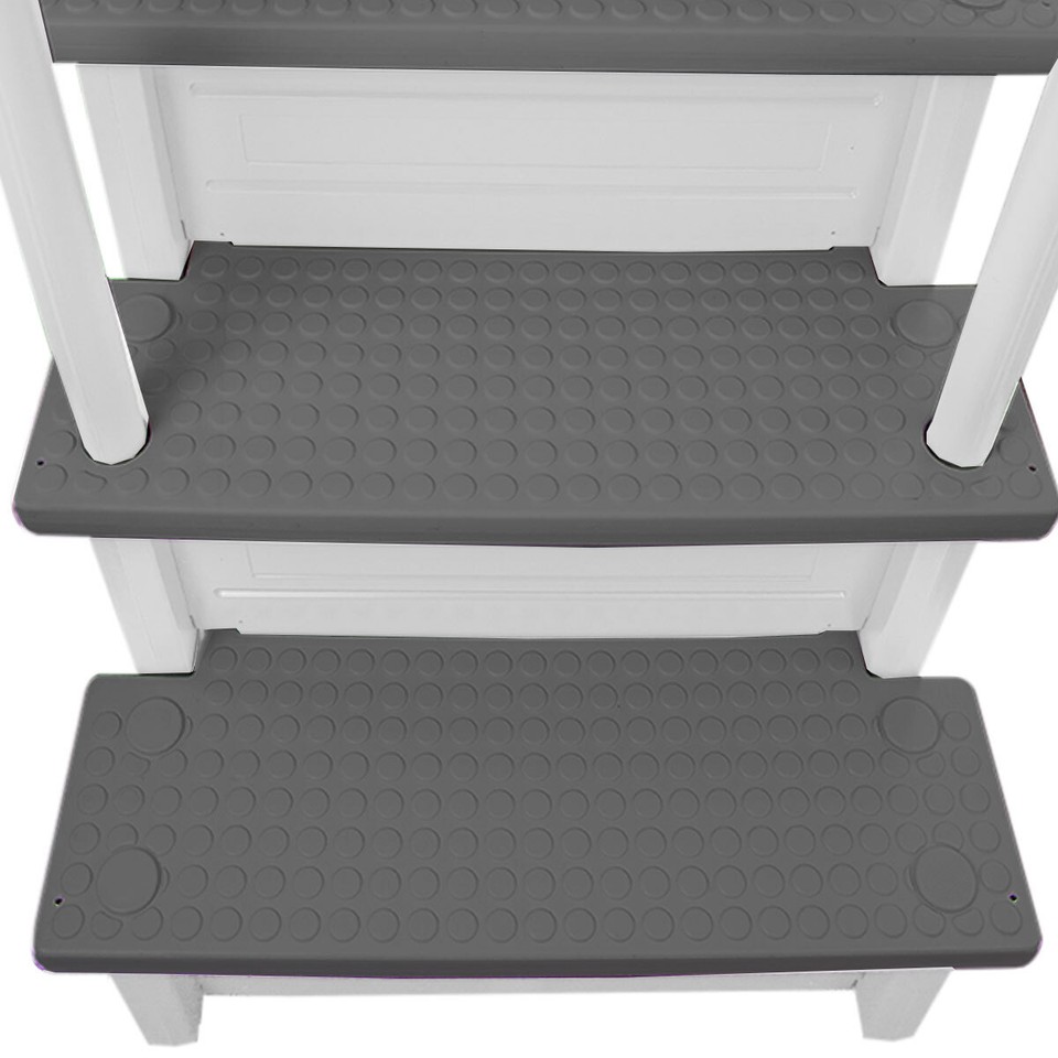 Aqua Select 28" Wide Above Ground Heavy Duty Swimming Pool Step Ladder ...