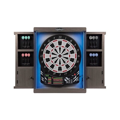 DARTBOARD ELECTRONIC DART BOARD AND DARTS GAME SCOREBOARD CABINET SOFT ...