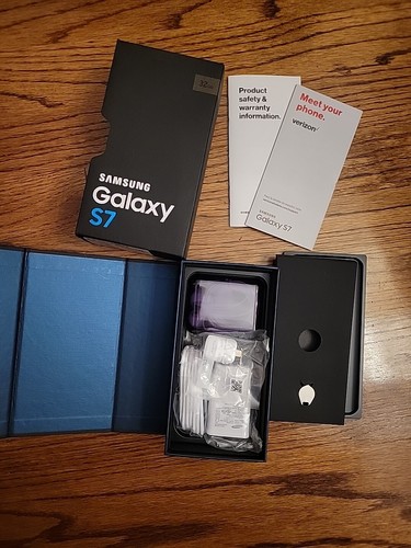 Samsung Galaxy S7 Box Original with OEM Accessories Manual and Sim Tool ...