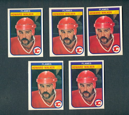 1982-83 O-Pee-Chee #59 Howard Walker RC Rookie 5 Card Lot NM-Mint ...