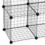 Wire Cube Storage Organizer Shelving 12-Cube Wire Shelves Rack Modular ...