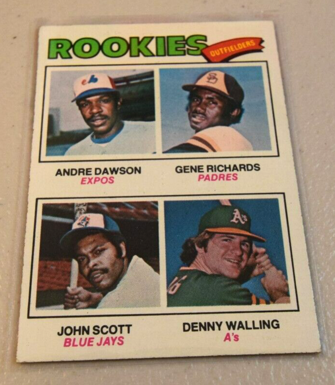 Andre Dawson 1977 Topps #473 Montreal Expos Rookie Outfielders Rookie ...