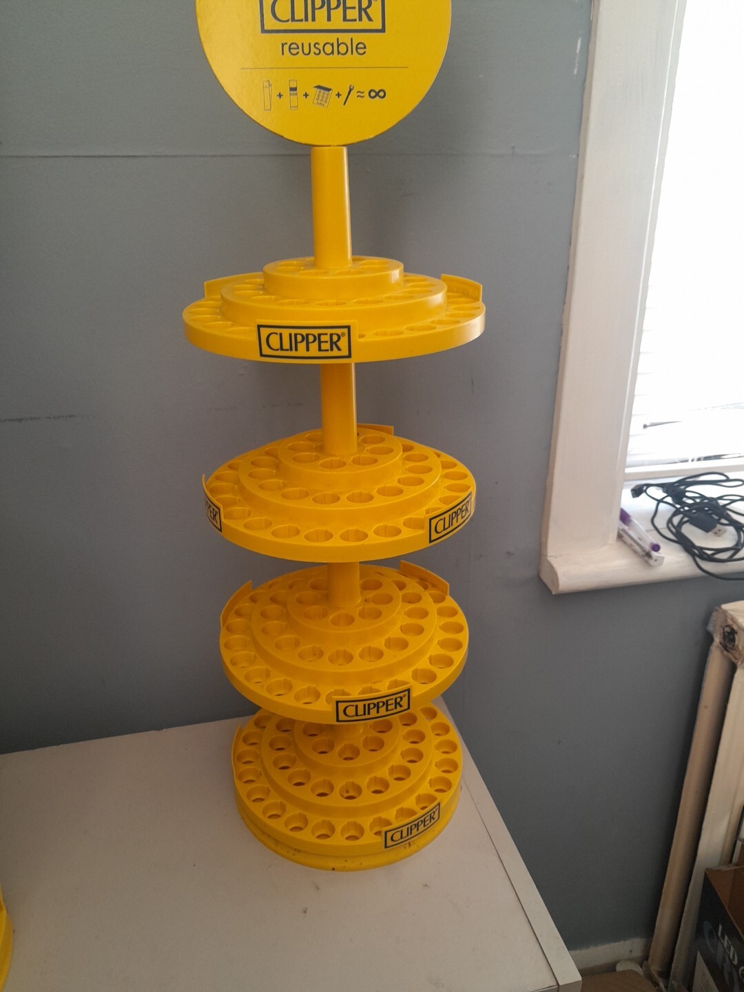 Clipper Display Stand Plastic four Tier Level collector display stand ...