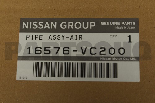 16576VC200 Genuine Nissan DUCT-AIR 16576-VC200 | eBay