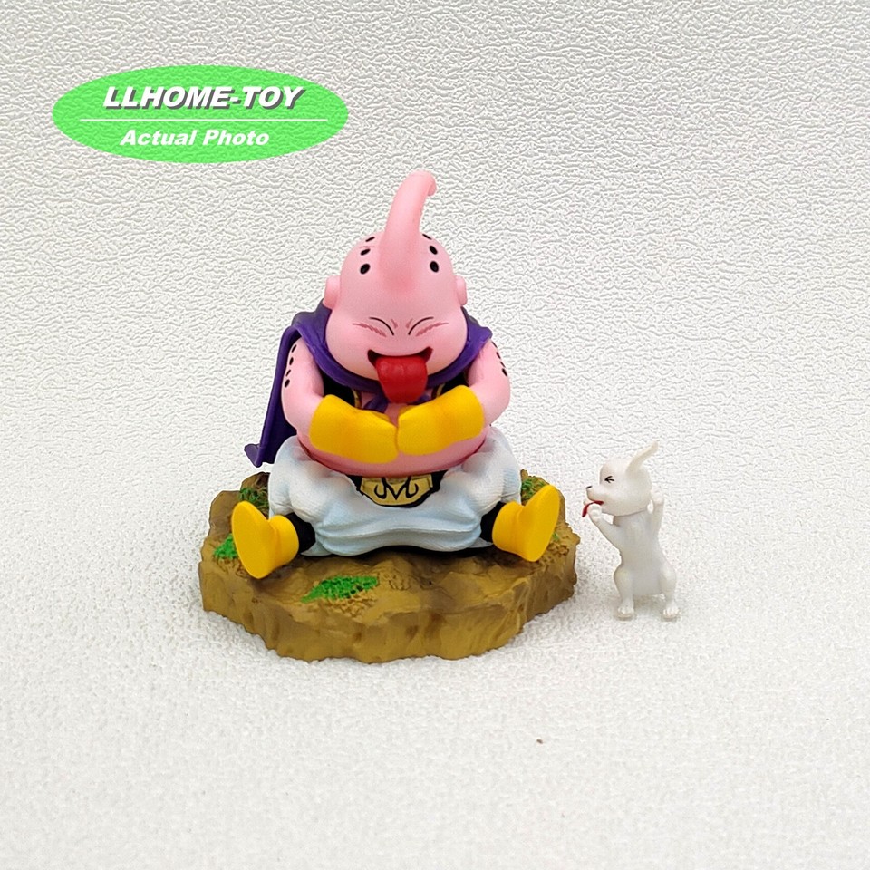 Anime toy kids Z Fat Majin Buu Lick the Dog Cute Funny Figure Statue ...