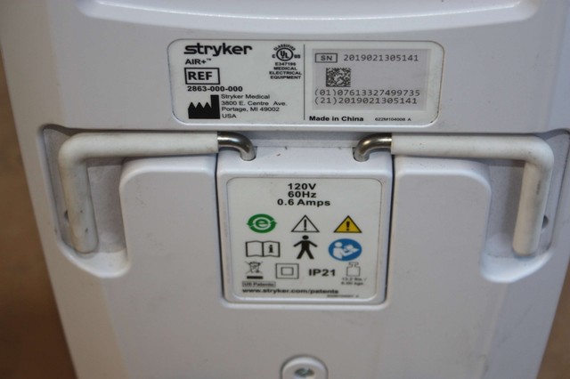 Stryker 2863 Air Mattress Pump Air 2863-000-000 IsoFlex LAL SPR Plus ...