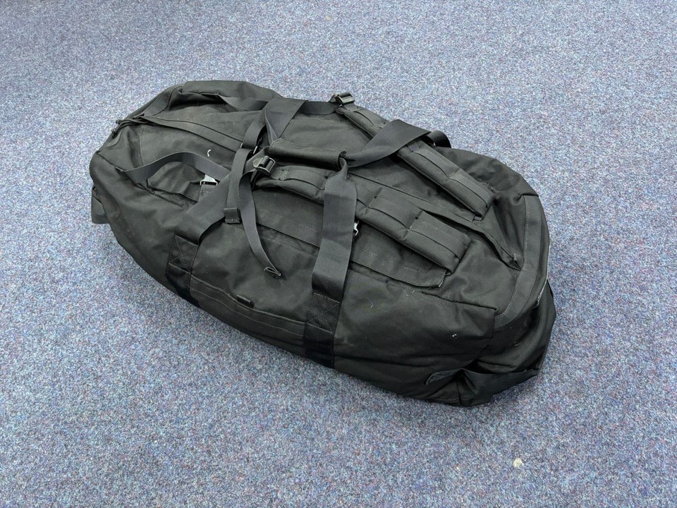 Military Deployment Bag BRITISH ARMY Surplus Black Rucksack Backpack ...