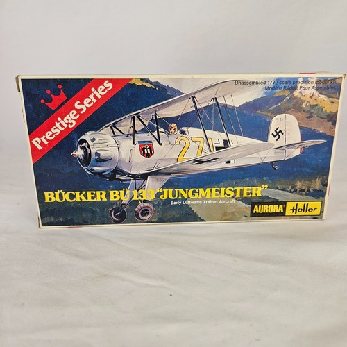 Aurora Heller Buckner Bu 133 Jungmeister 1/72 Scale Plastic Model Kit ...