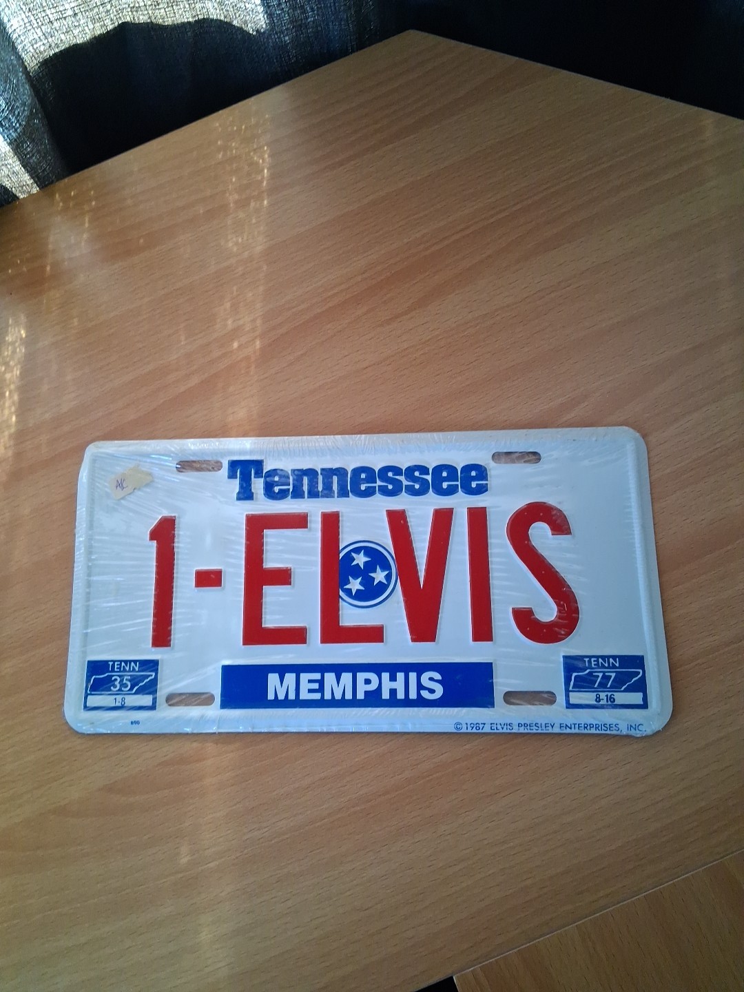 VINTAGE 1987 ELVIS PRESLEY MEMPHIS TENNESSEE LICENSE PLATE | eBay