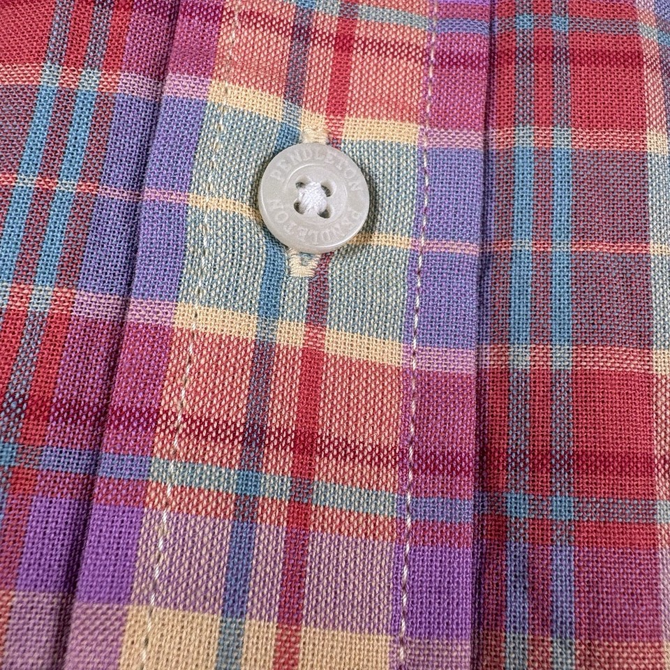 SURF PENDLETON Button Down Shirt Mens Size Small Cotton Short-Sleeve ...