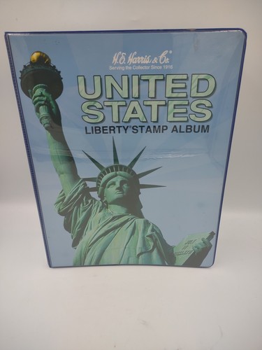 HE Harris US LIBERTY STAMP ALBUM Volume 1 Part 1 w/ BINDER & PAGES | eBay
