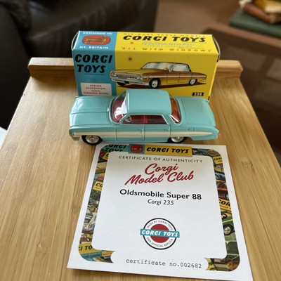 Corgi Toys Model Club Reissue Boxed 235 Oldsmobile Super 88 -with ...