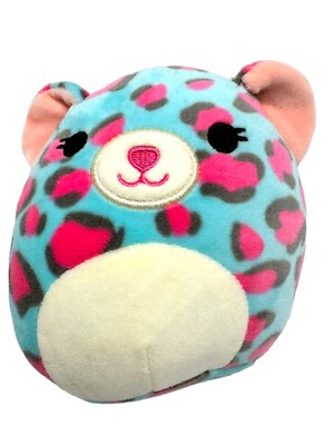 Squishmallow 5” Chelsea Cheetah Blue Pink Plush Stuffed Animal ...
