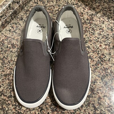 Men's Hurley Arlo Slip On Canvas Skateboarding Shoe, Size 8 NWOB | eBay