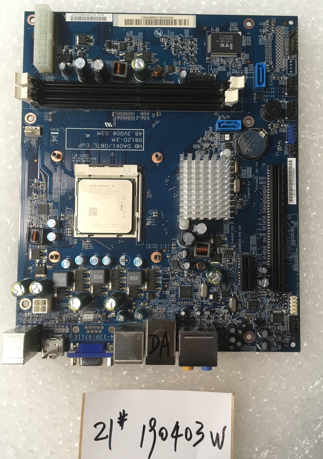 + Acer MB DA061/087L EuP Aspire Z5101 DDR2 Socket LGA AM2 Motherboard W ...