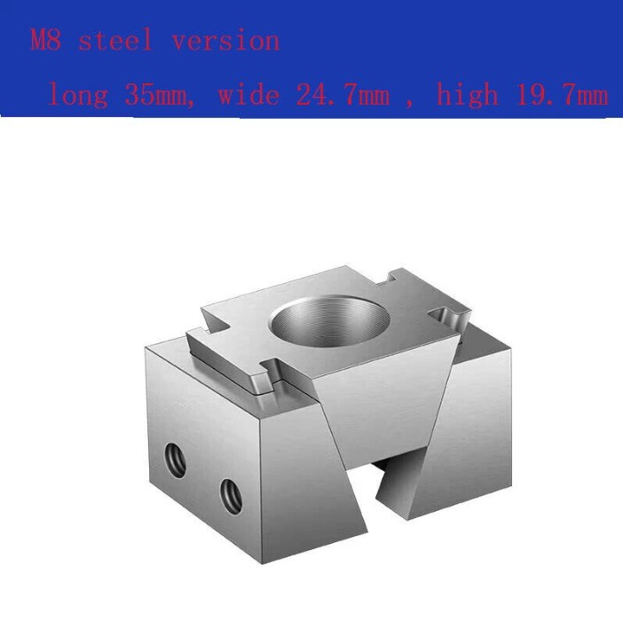 OK Fixture Adjustable Double-Wedge OK-Vise Workholding Clamp CNC M6 M8 ...