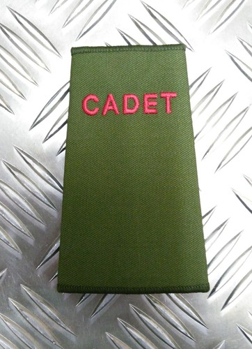 Genuine British Army OD Plain Green Cadet Private Rank Rank Slide ...