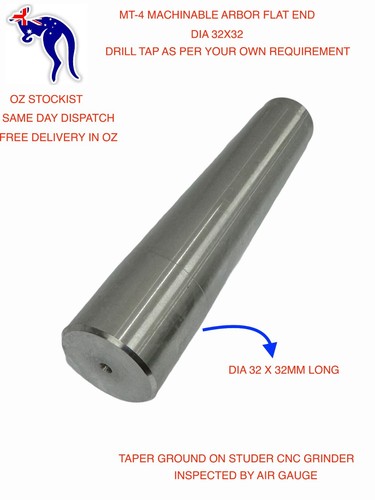 Blank Morse Taper Machinable Arbor MT4 Flat End Drill Tap As Per ...