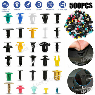 500PCS Mixed Auto Door Panel Clips Fixing Fastener Car Interior Trim ...