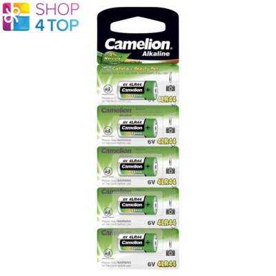 5 Camelion 4LR44 Batterie Alcaline A544 1414A A544 No Mercury 6V 5BL ...