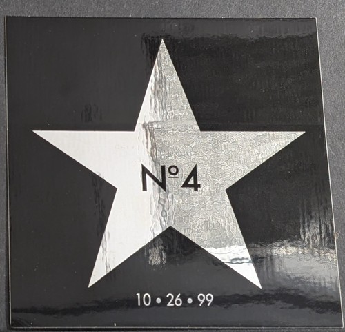 Stone Temple Pilots No 4 Sticker 1999 4"x4" Silver Star Logo 10-26-99 ...