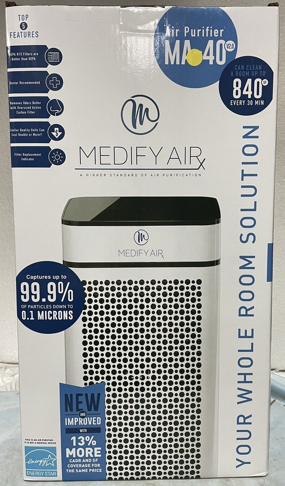 Medify MA-40 Air Purifier HEPA H13 Filter. BUNDLE WITH ADDITIONAL FILTER | eBay
