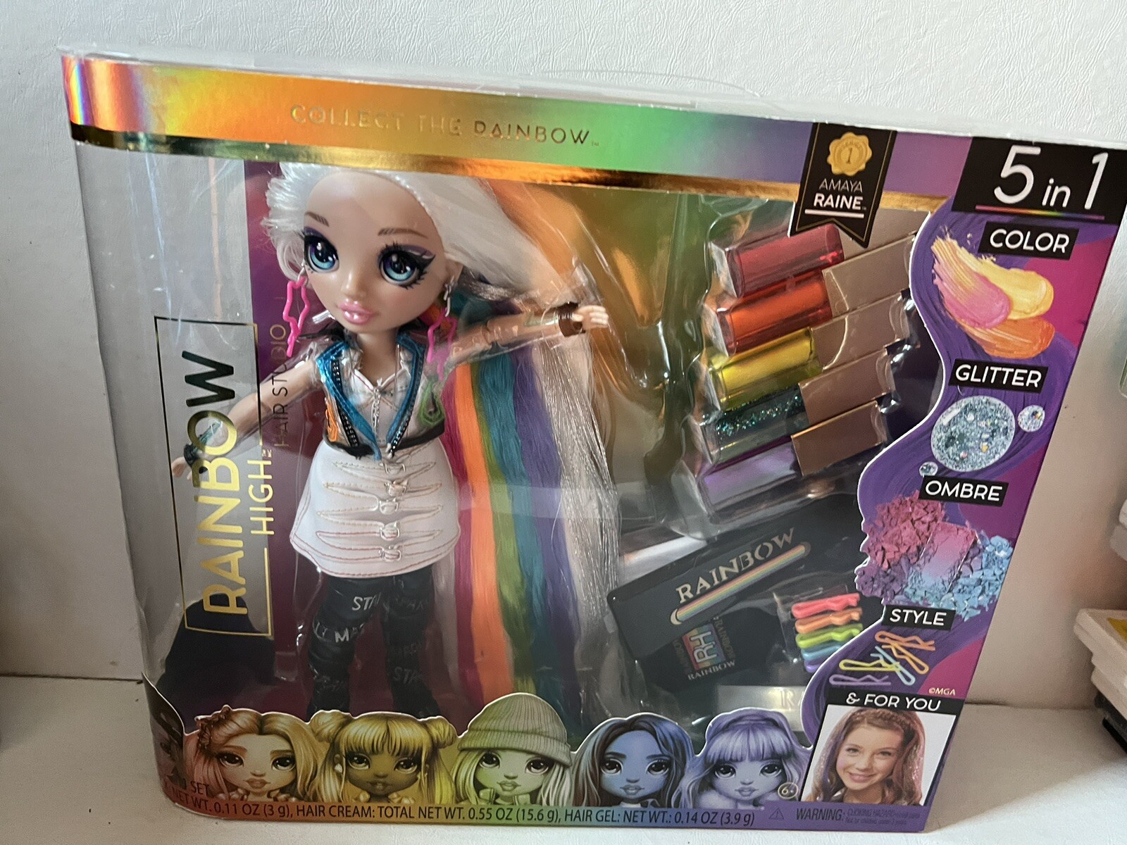 2020 Rainbow High 5 In 1 Color Hair Studio Amaya Raine Fashion Doll ...