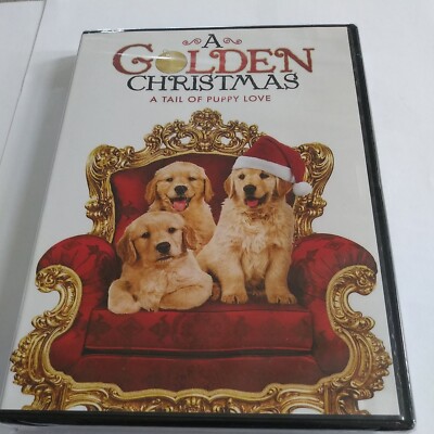 NEW SEALED A Golden Christmas A tail of puppy love DVD 2010 family ...
