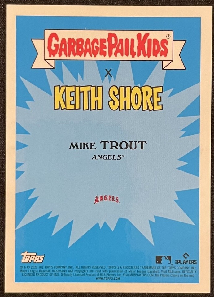 MODELED MIKE TROUT 2022 Topps GPK x MLB Series 1 Rainbow Foil #/99 | eBay