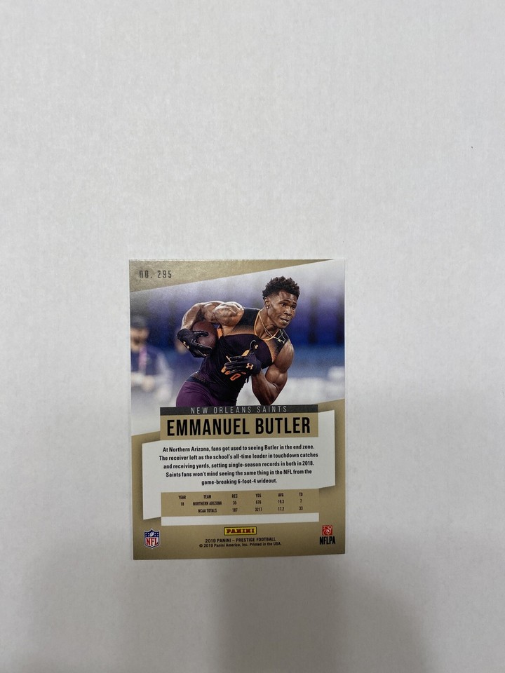 EMMANUEL BUTLER 2019 PRESTIGE XTRA POINTS GREEN RC #295 SAINTS | eBay